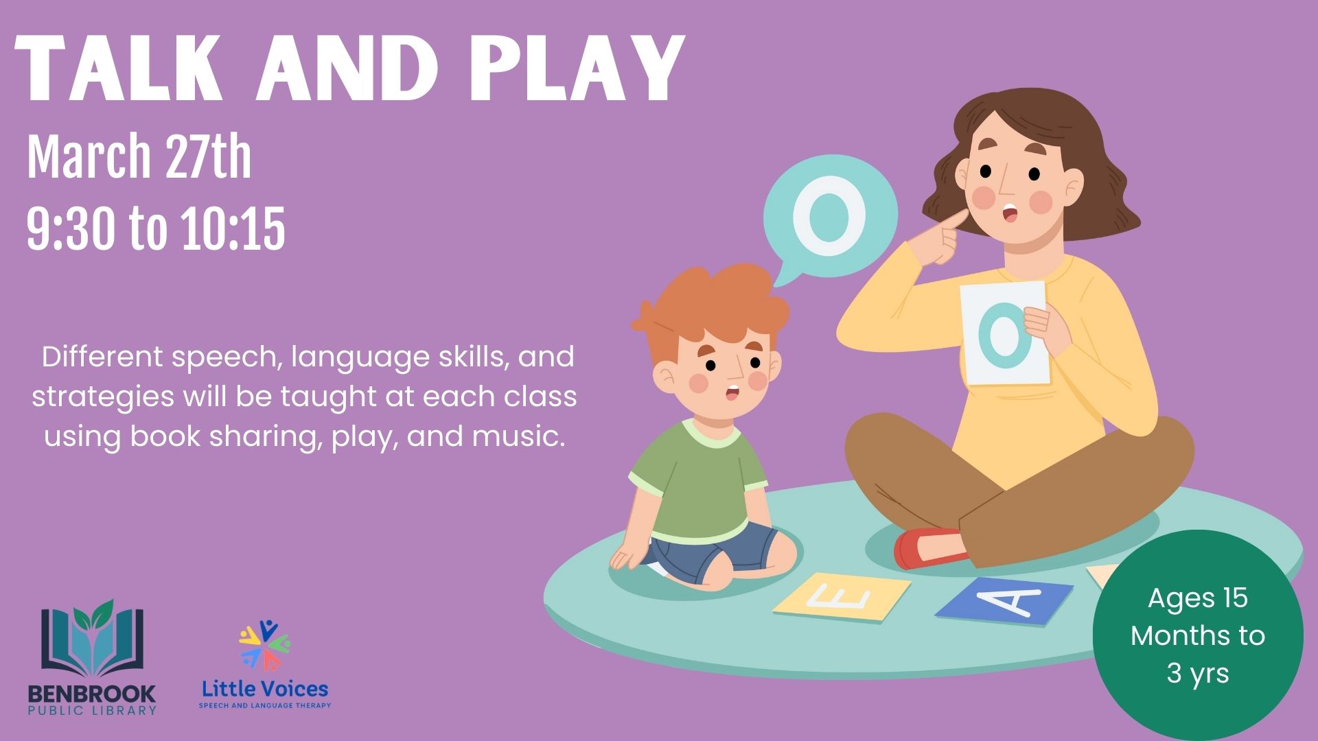 Talk and Play | Benbrook Public Library